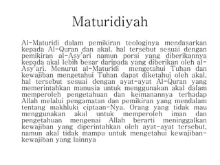 Perkembangan Pemikiran Islam: Ilmu kalam | PPT