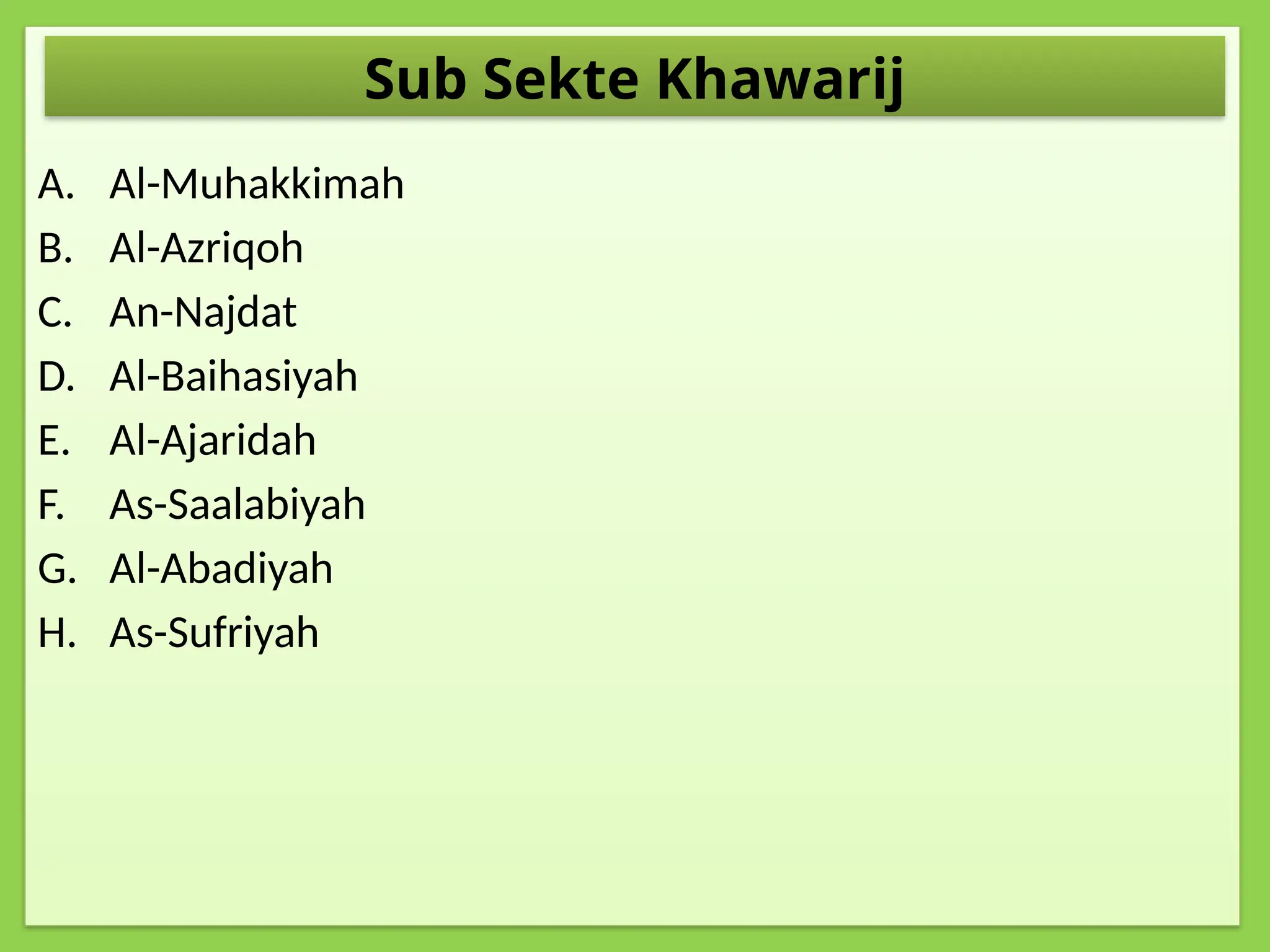 ilmu kalam materi KHAWARIJ & MURJI’AH.pptx