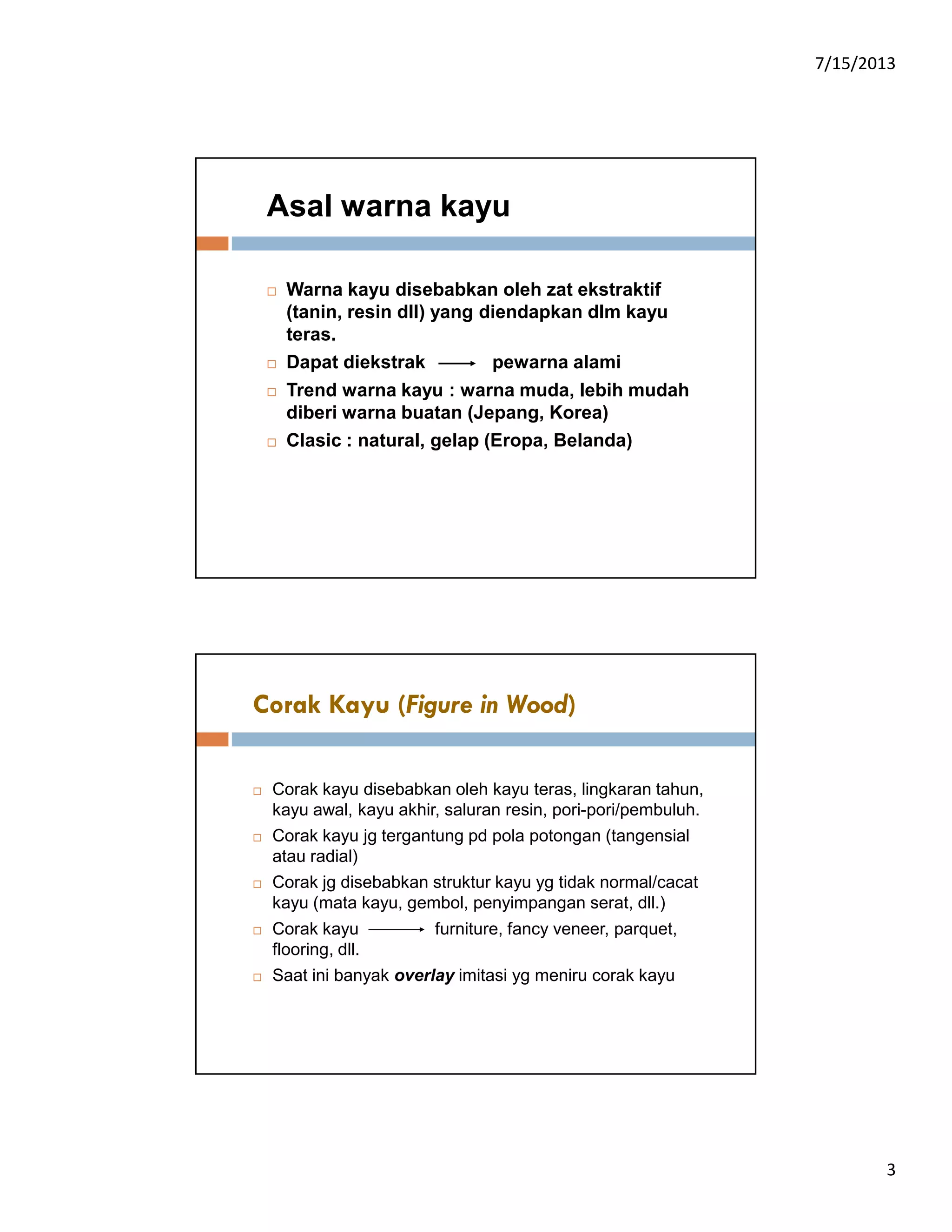 ILMU KAYU CIRI FISIK KAYU | PDF