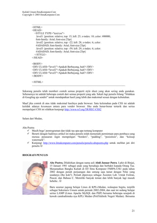 Ilmu komputer -_tutorial_css_by_abepoetra | PDF