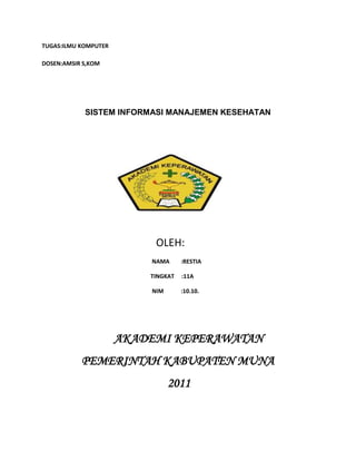 Ilmu kom tugas AKPER PEMKAB MUNA | DOCX