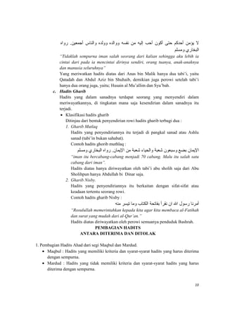 Ilmu musthalah hadits gratis | PDF