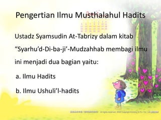 Ilmu musthalahu’l hadits | PPTX