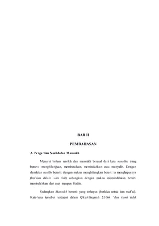 Ilmu nasikh mansukh | DOCX