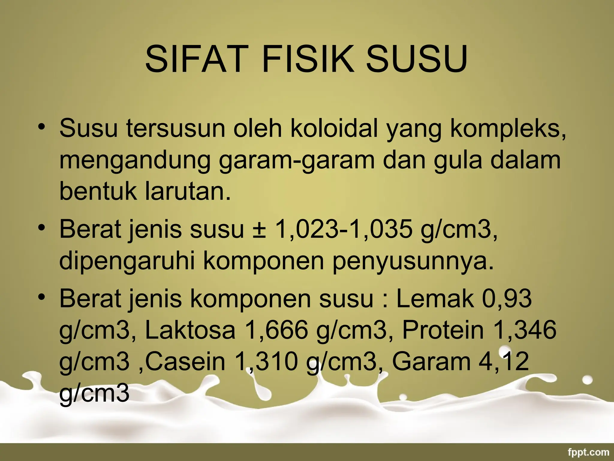 ILMU PANGAN kandungan gizi pada SUSU.ppt