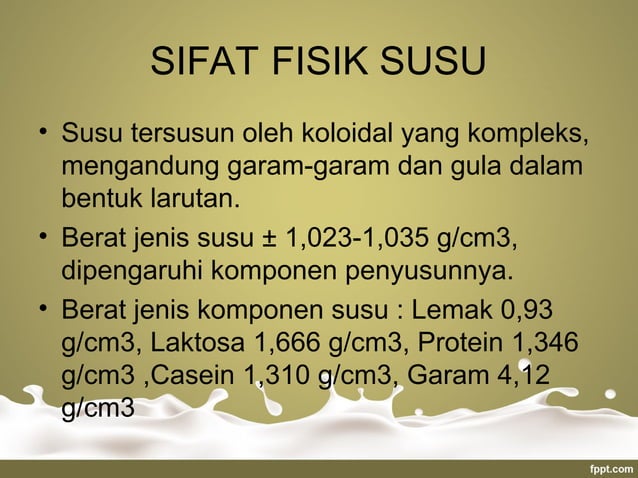 ILMU PANGAN kandungan gizi pada SUSU.ppt