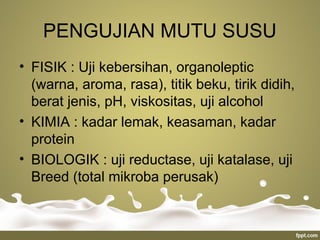 ILMU PANGAN kandungan gizi pada SUSU.ppt