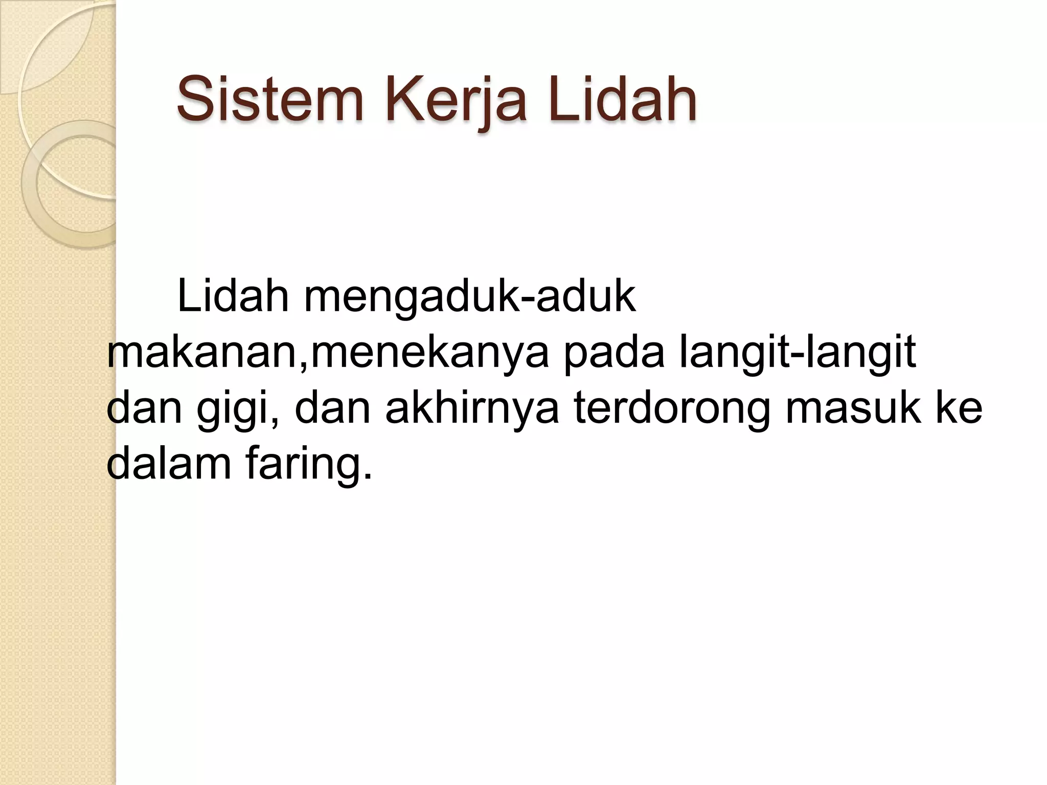 pengertian Indra pengecap ( Lidah ) | PPTX