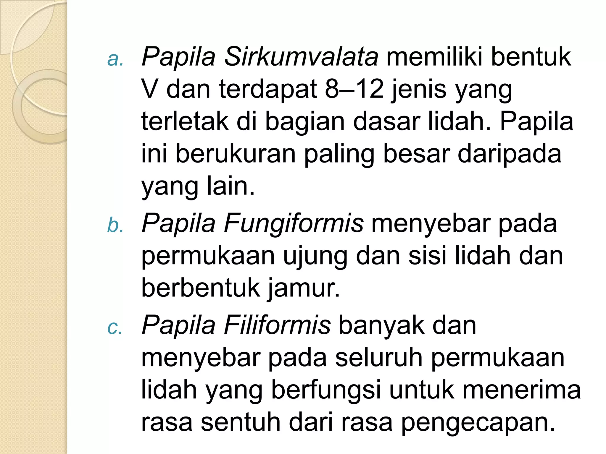 pengertian Indra pengecap ( Lidah ) | PPTX