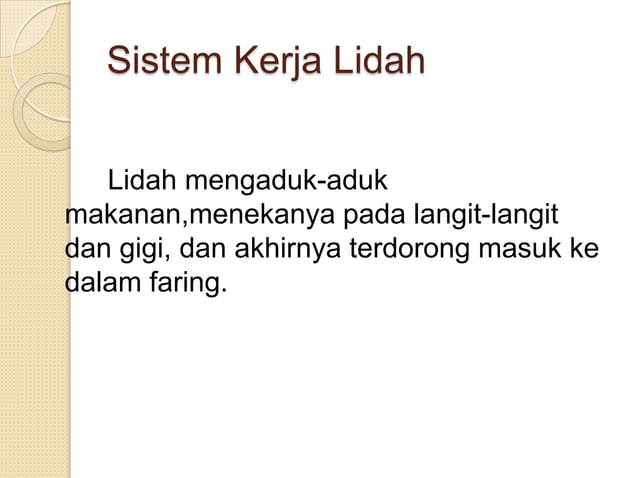 pengertian Indra pengecap ( Lidah ) | PPTX