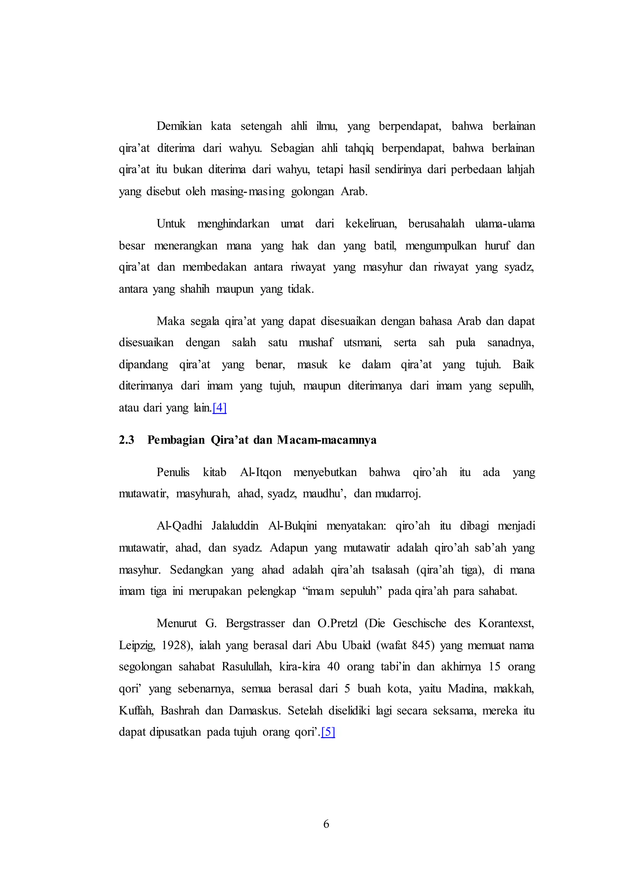 Ilmu qiraat didalam al quran | DOCX