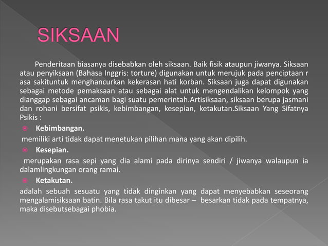Ilmu sosial dasar - manusia dan penderitaan | PPT
