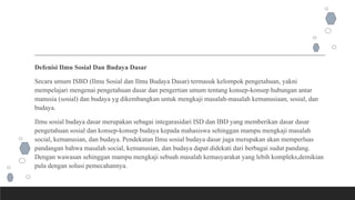 Ilmu sosial dan Budaya Dasar (ISBD) | PPTX
