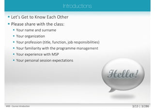 AXELOS - MSP® - Managing Successful Programmes - Foundation | PDF