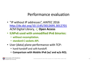 ILNPv6: enabling new functionality in IPv6 applications | PPT