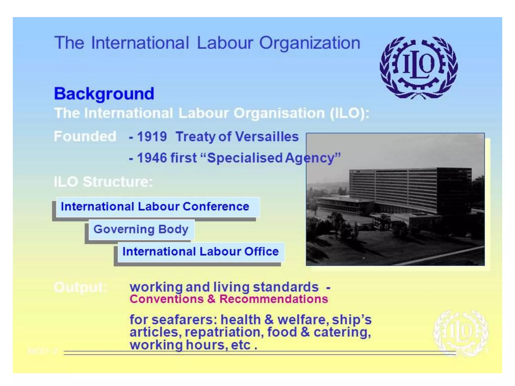 INTERNATIONAL LABOUR ORGANIZATION | PPTX