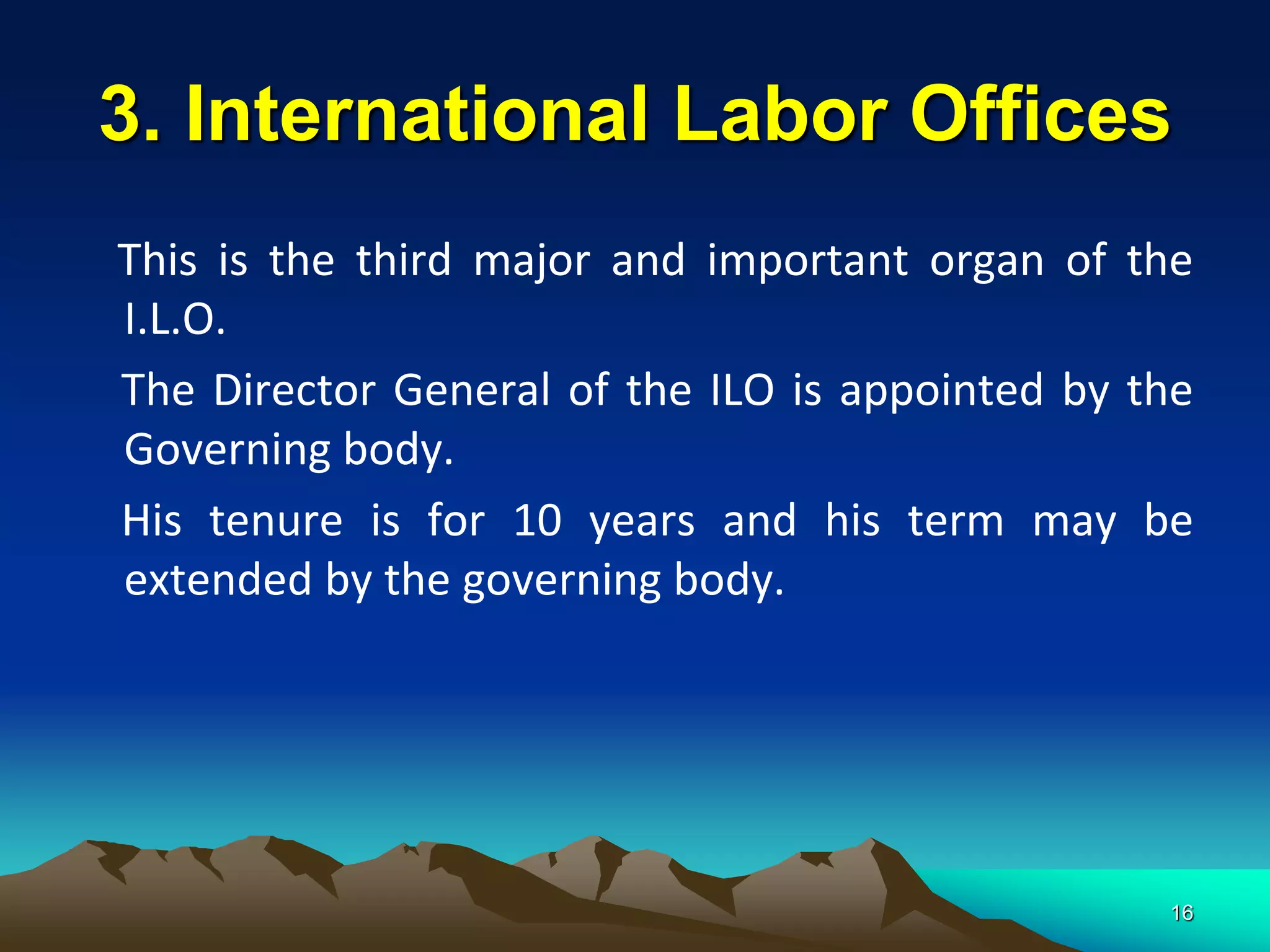 International Labour Organisation | PPT