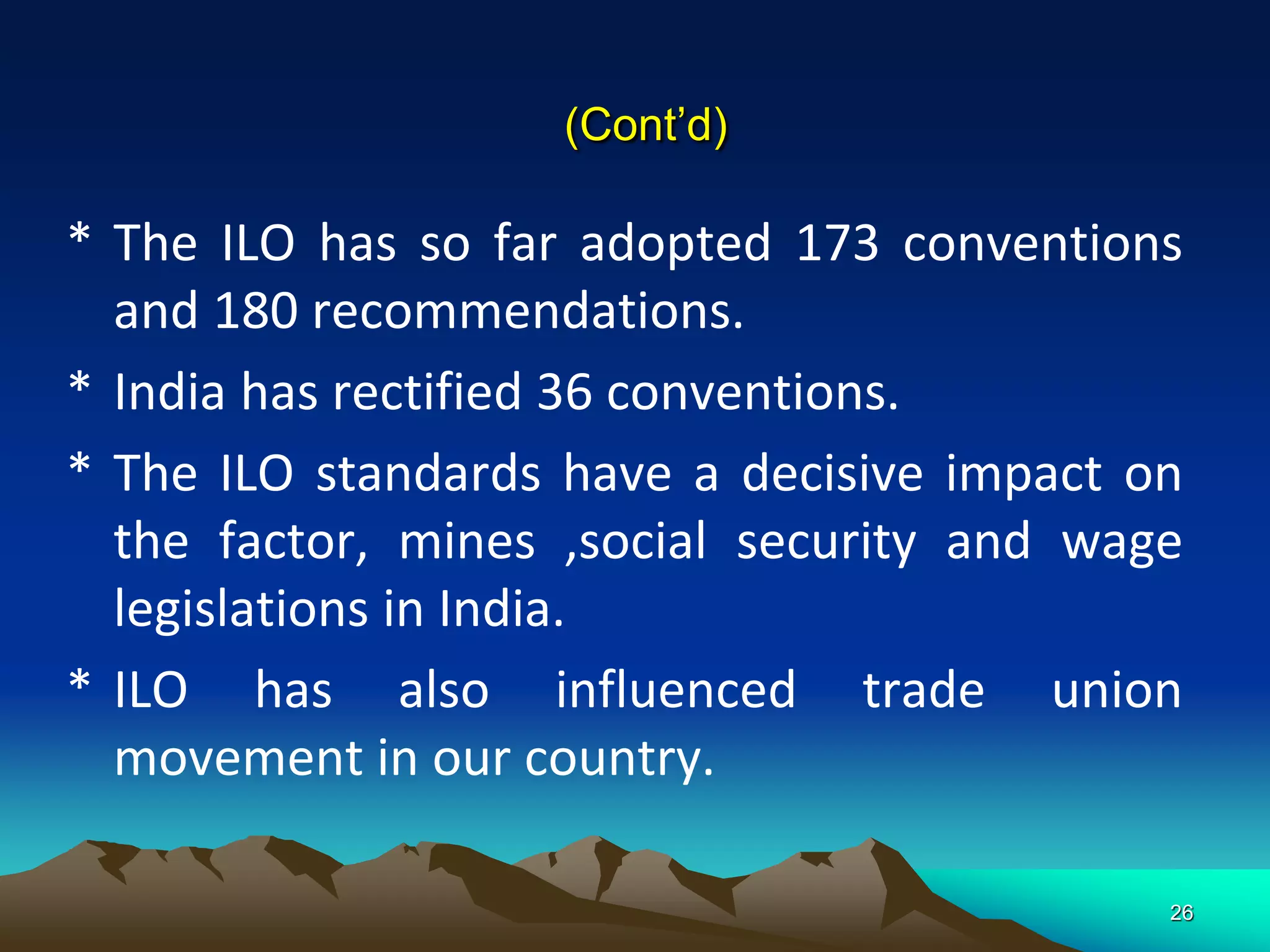 International Labour Organisation | PPT