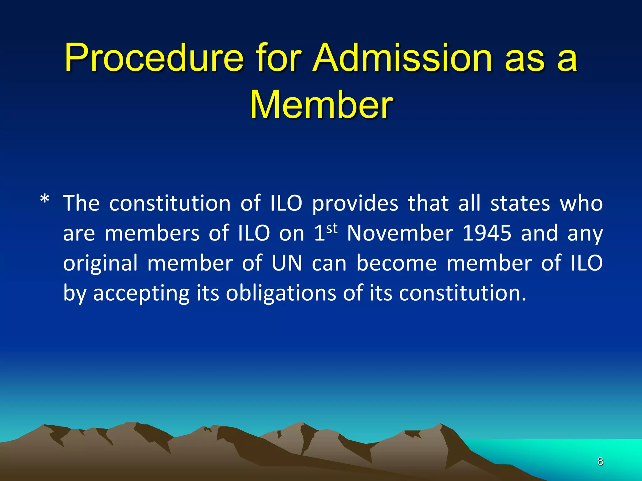 International Labour Organisation | PPT