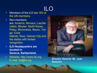 International Labour Organisation | PPT