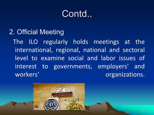 International Labour Organisation | PPT