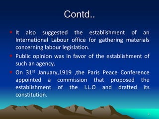 International Labour Organisation | PPT