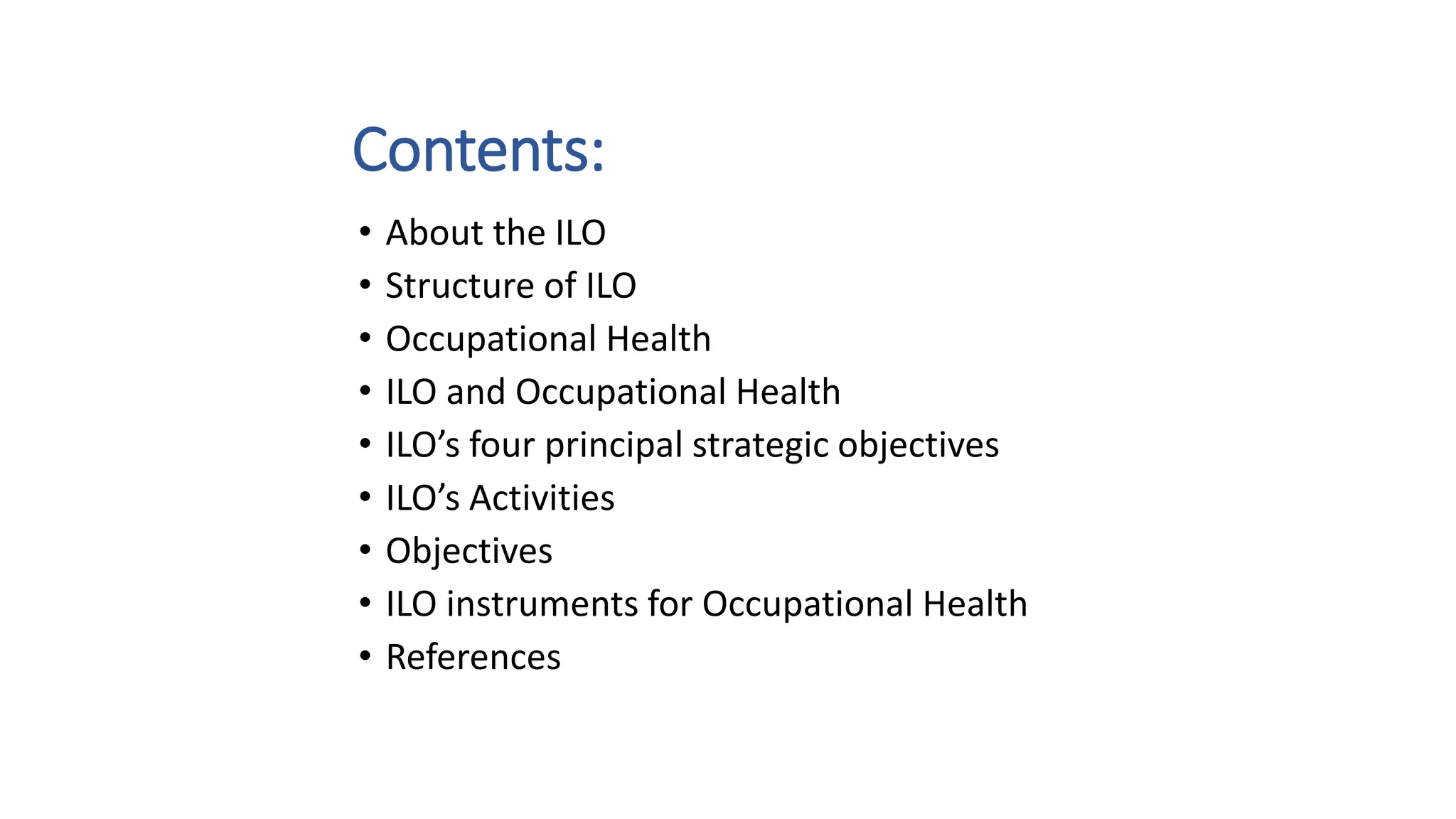 Occupational Health and Safety Protocols of International Labour Organization | PDF