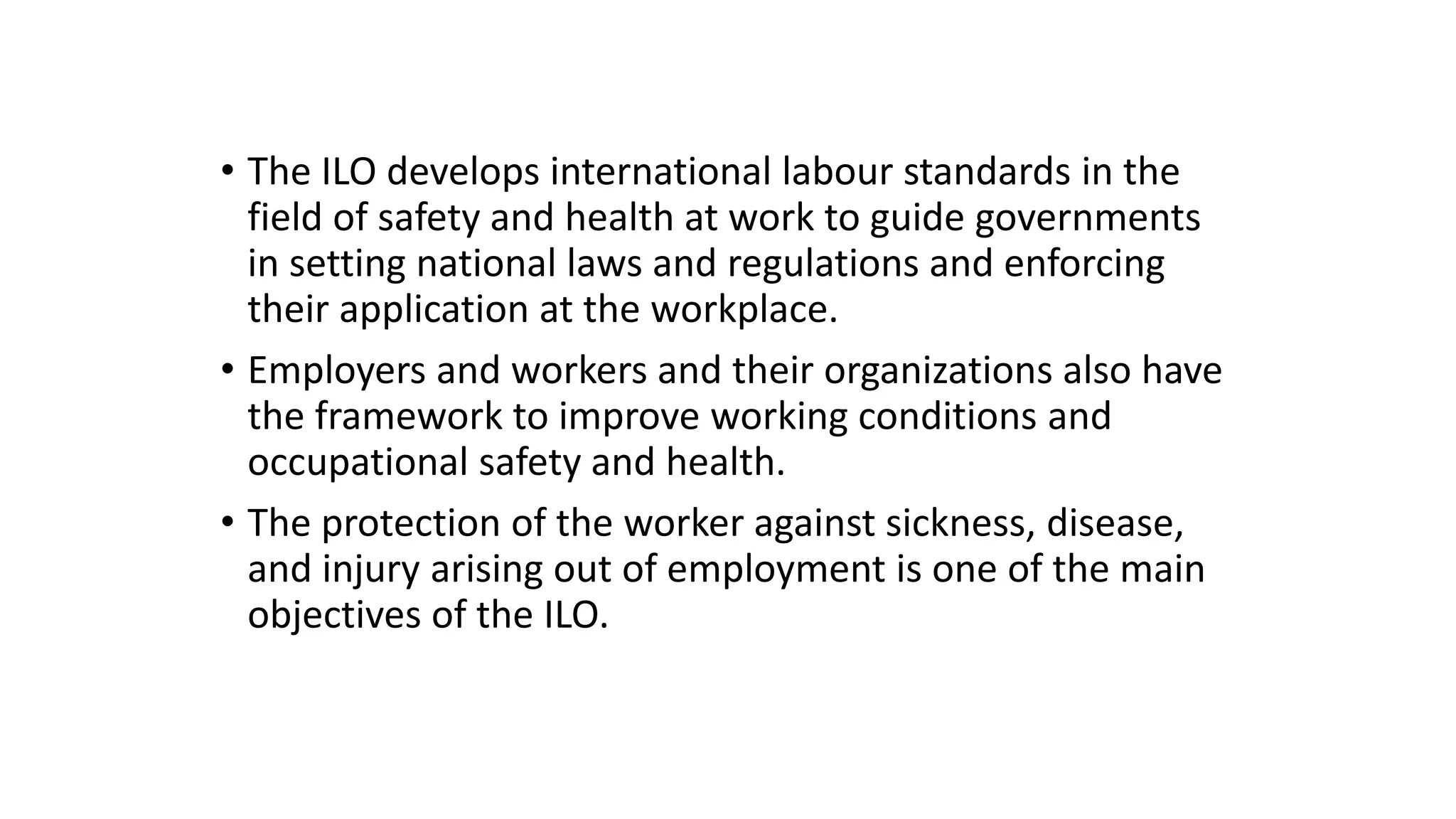 ILO (International Labour Organization ) | PPTX