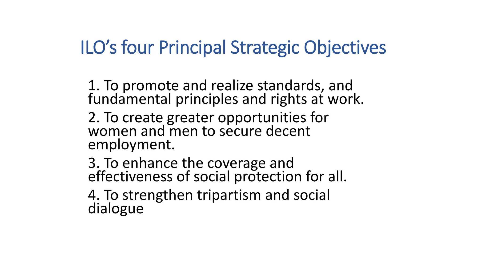 ILO (International Labour Organization ) | PPTX