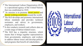 Industrial labor Organization ILO in HR | PPT