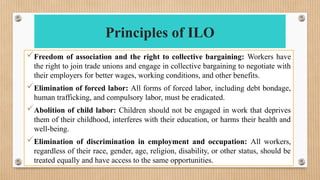 Industrial labor Organization ILO in HR | PPT
