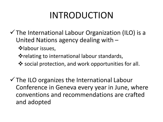 ILO | PDF | Business | Business and Finance