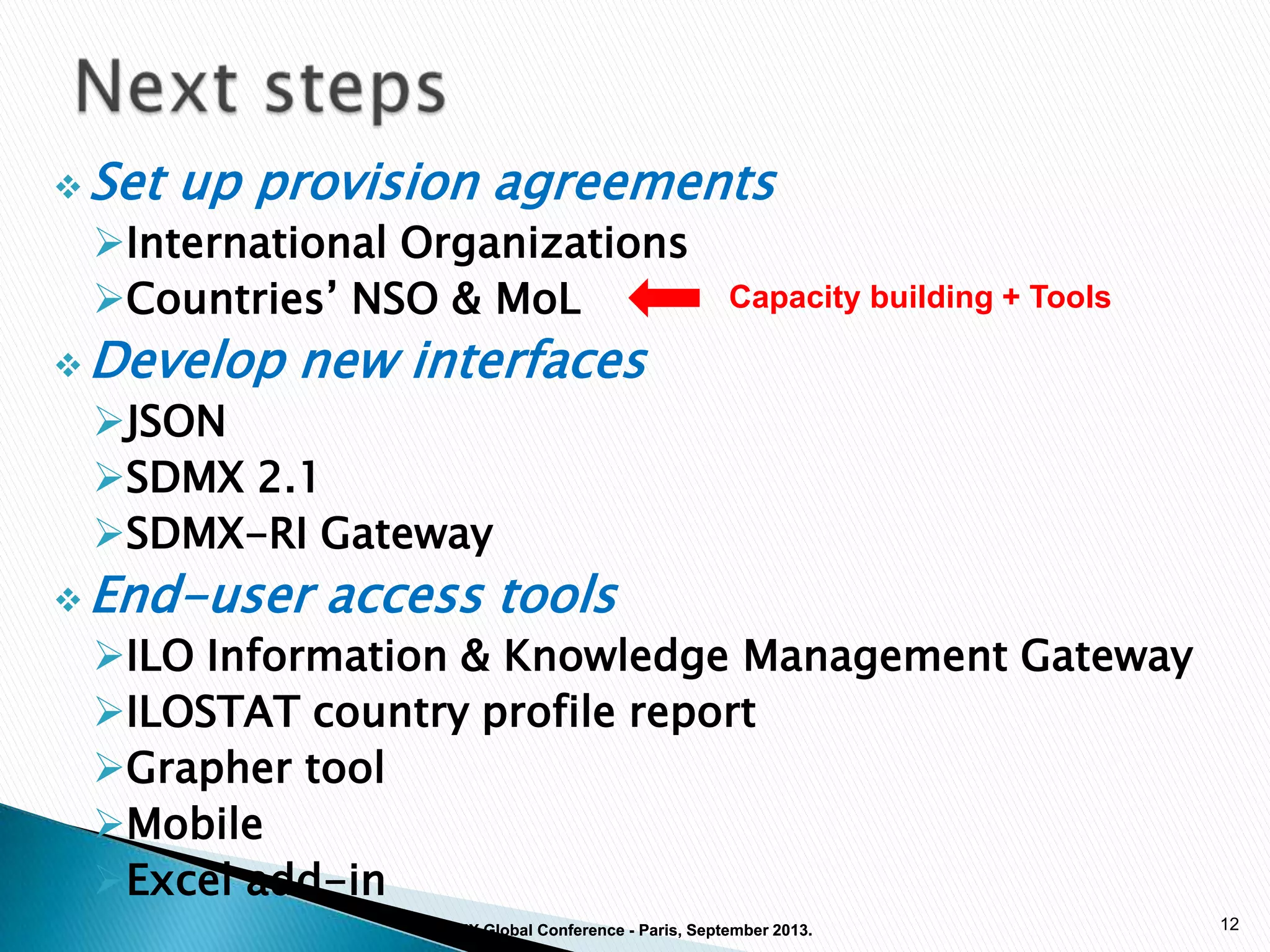 SDMX interface for ILOSTAT | PPTX