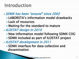 SDMX interface for ILOSTAT | PPTX