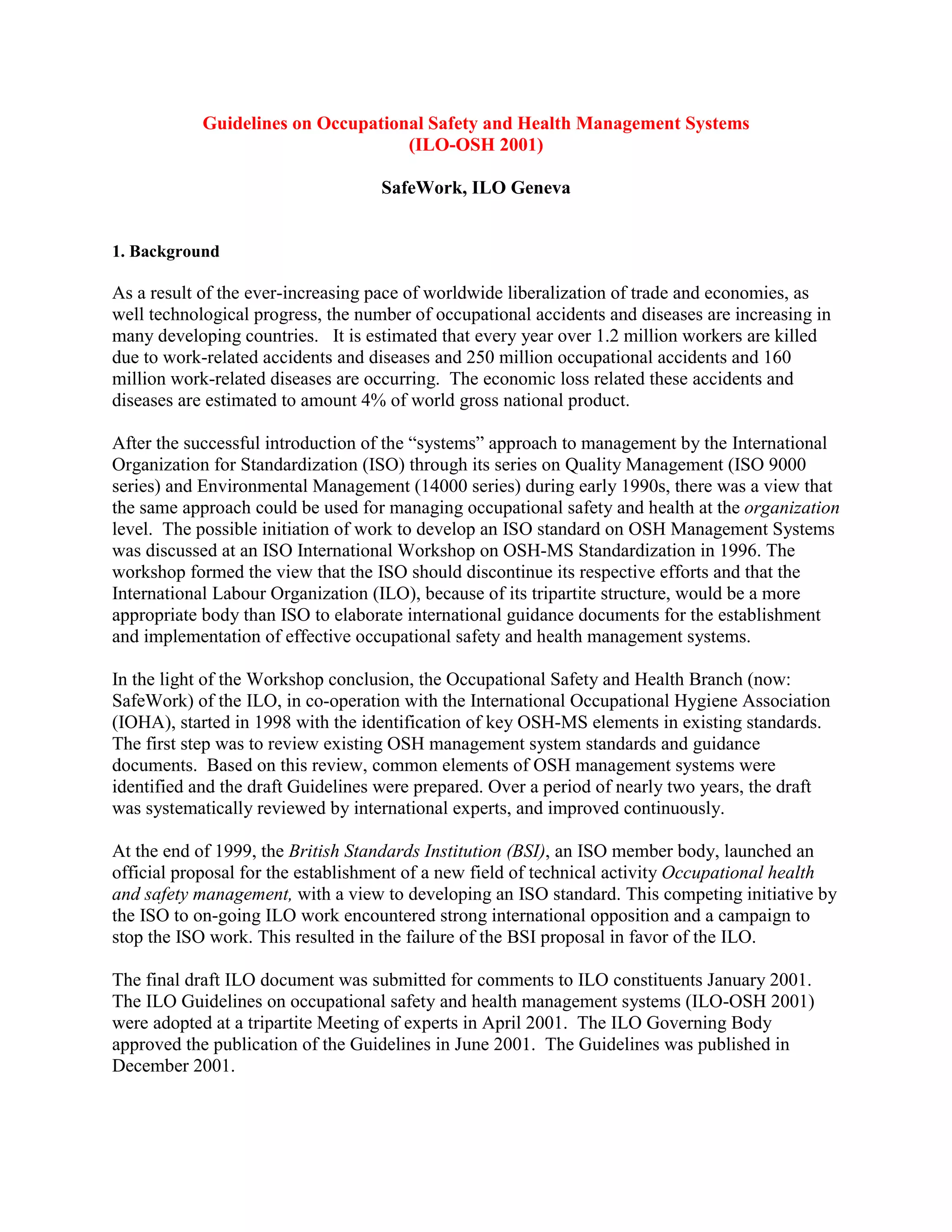 Ilo 2001 | PDF