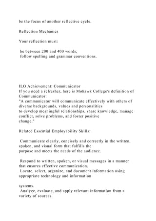 ILO Achievement Communicator How you are demonstrating you.docx