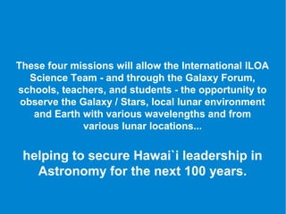 Phil Merrell - ILOA Hawaii Missions to the Moon | PPT