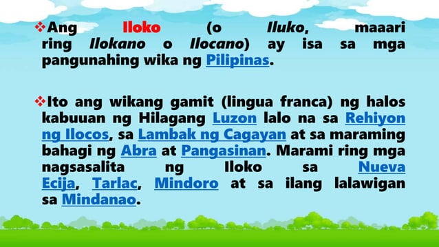 Ilocano | PPTX