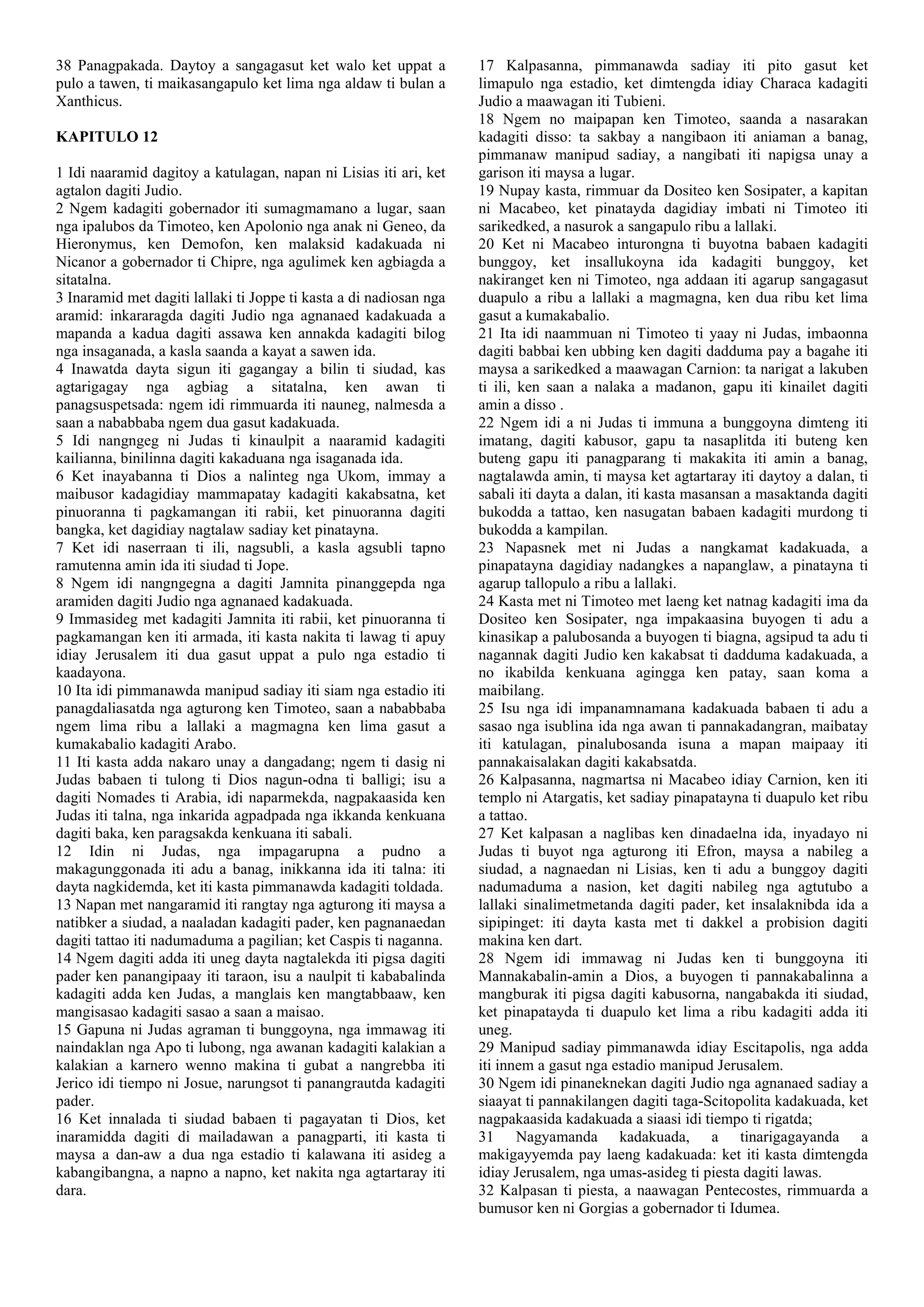 Ilocano - 2nd Maccabees.pdf