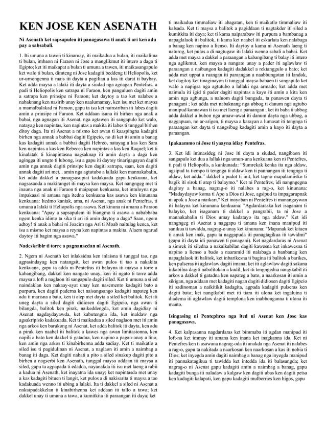 Ilocano - Joseph and Asenath by E.W. Brooks.pdf