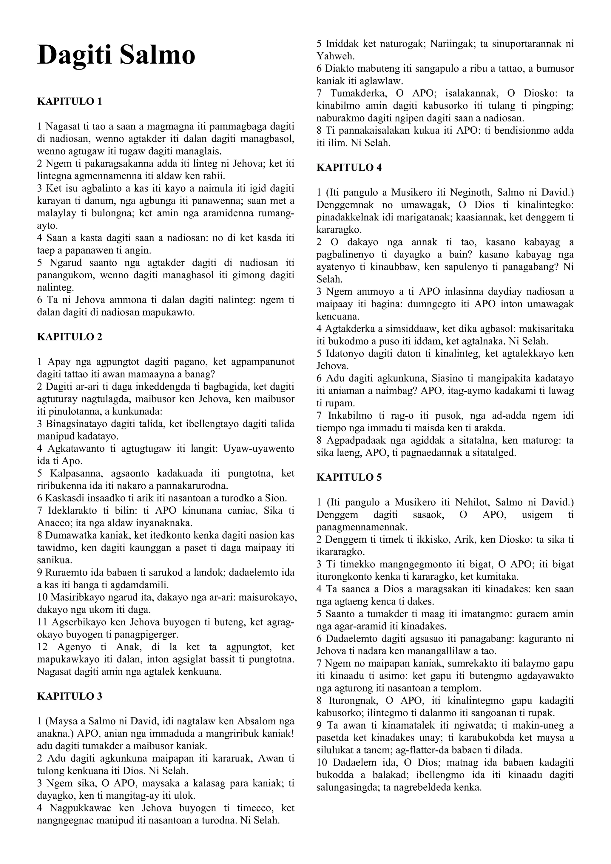 Ilocano - The Book of Psalms - Google Cloud Translation.pdf
