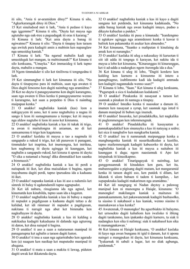 Ilocano - The Story of Ahikar the Grand Vizier of Assyria.pdf