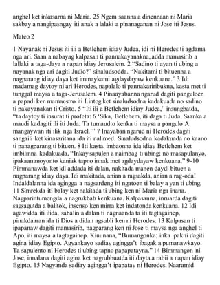 Ilocano bible new testament | DOCX