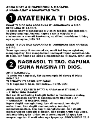 Ilocano Gospel Tract - A Memorial to Mary of Bethany | PDF