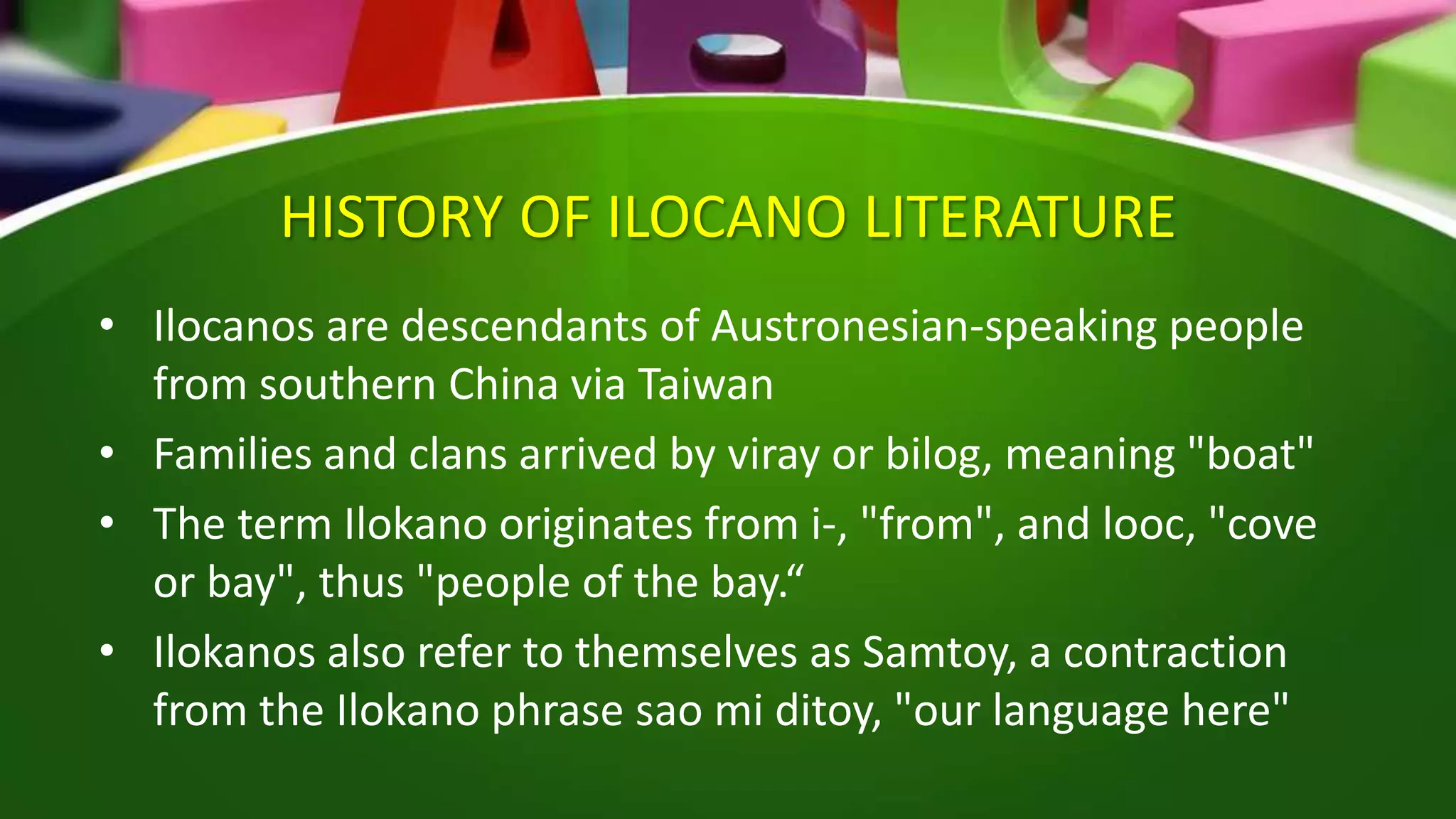 Ilocano Literature | PPTX