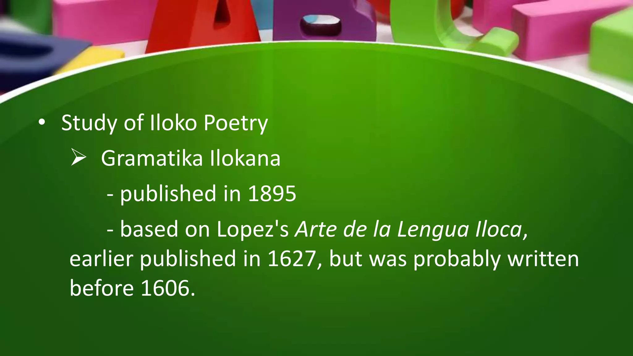 Ilocano Literature | PPTX