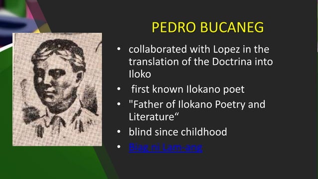 Ilocano Literature | PPTX | Books and Literature