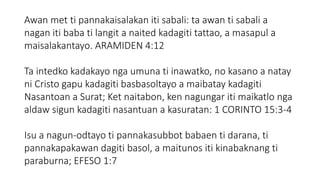 Ilocano Soul Winning Gospel Presentation - Only JESUS CHRIST Saves.pptx