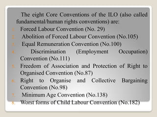 International Labour Organisation and its impact | PPTX