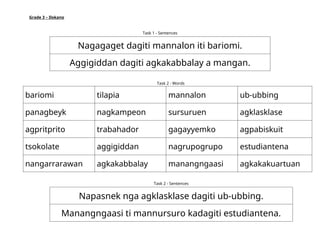 Ilokano Grade three reading materials elementary | PPT